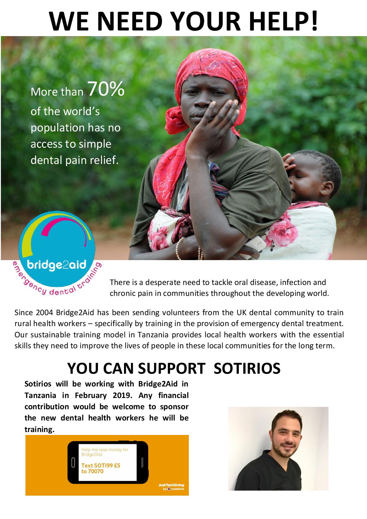 Sotirios volunteers with Bridge2Aid - High Street Dental Care